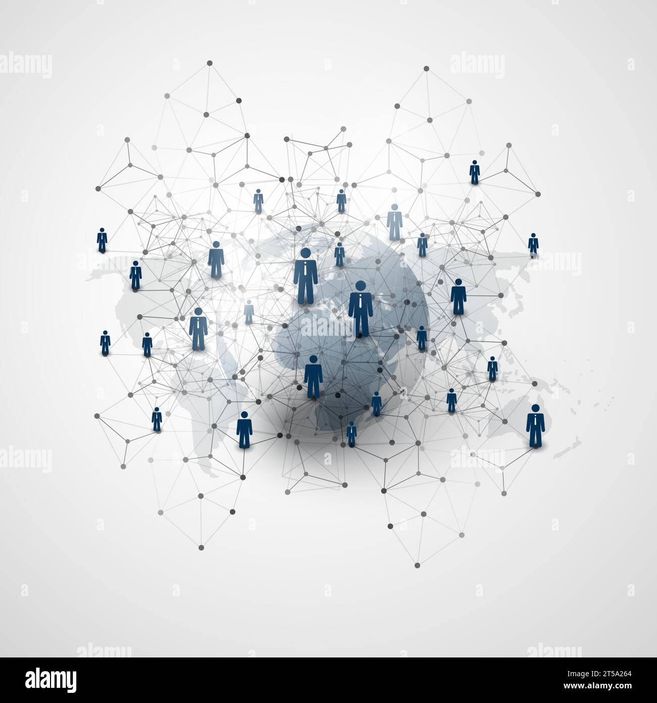 Networks - Business Connections - Social Media Concept Design with ...
