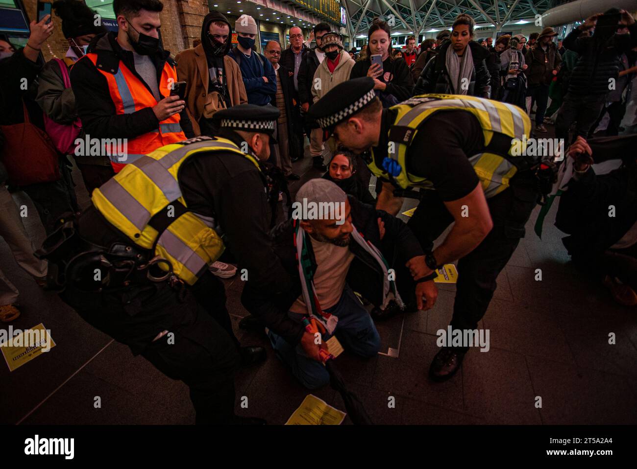 London, United Kingdom - November 3rd 2023: Pro-Palestine sit-in ...