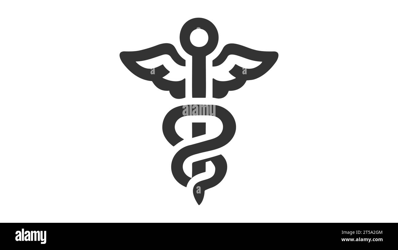 Caduceus silhouette hi-res stock photography and images - Alamy