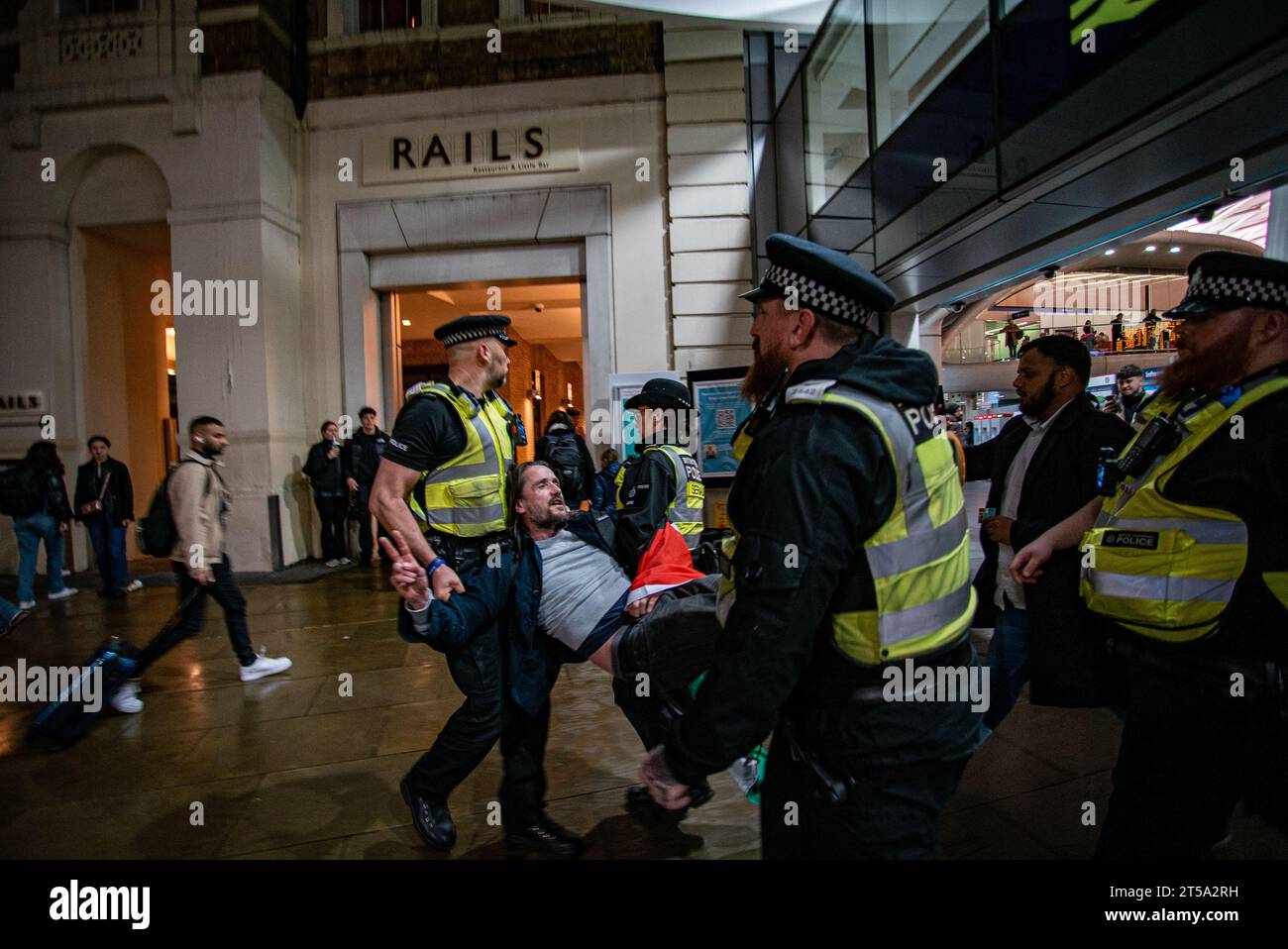 London, United Kingdom - November 3rd 2023: Pro-Palestine sit-in ...