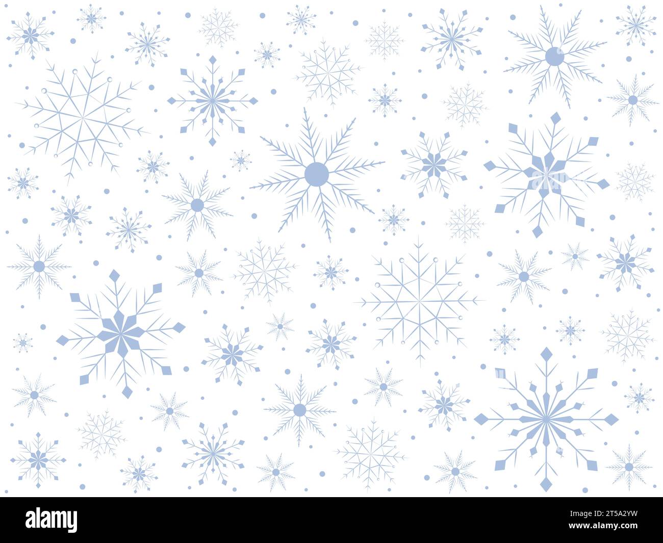 White background with blue snowflakes. Vector Stock Vector Image & Art ...