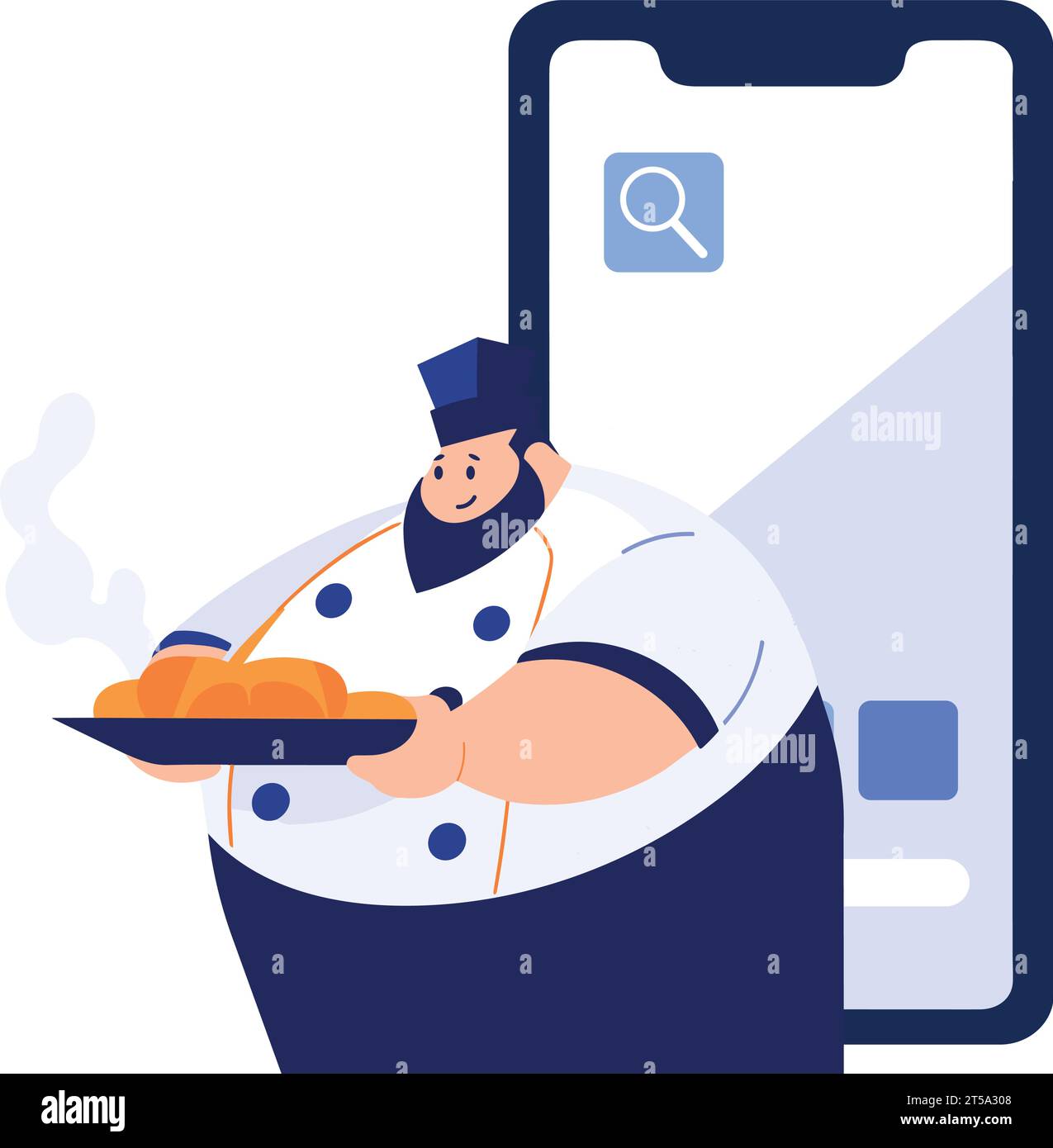 Professional chef teaching Stock Vector Images - Alamy
