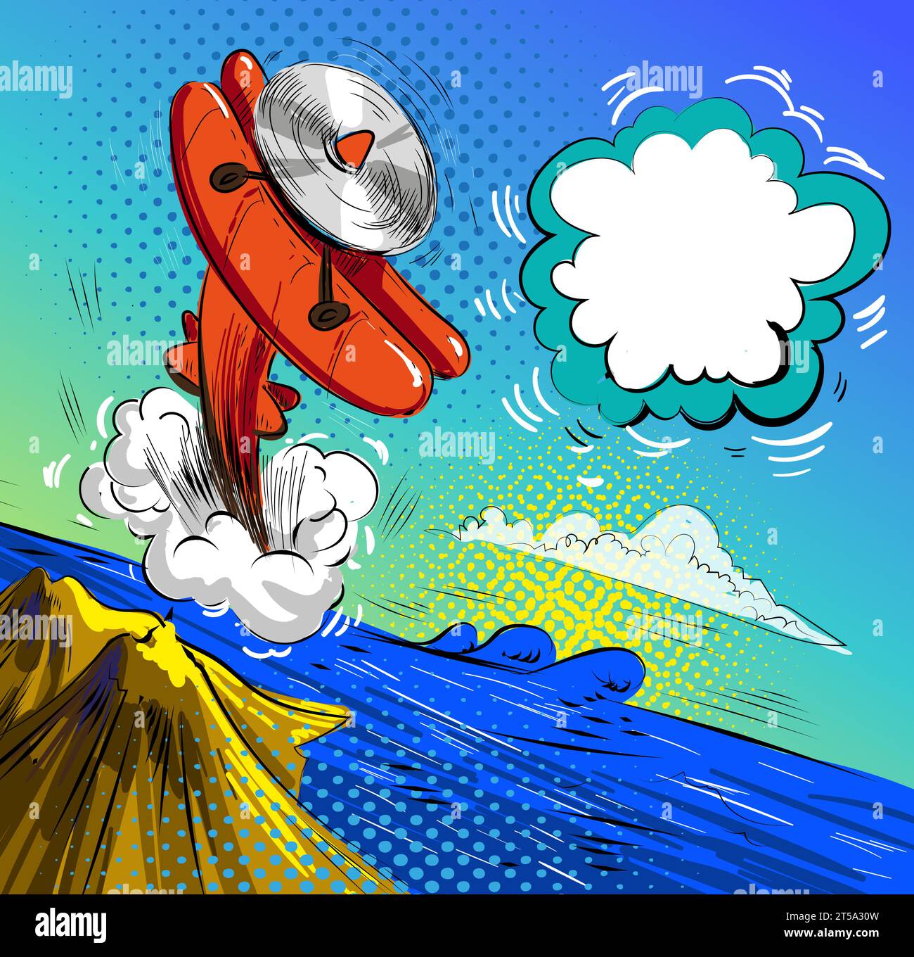 Aircraft crash sea Stock Vector Images - Alamy