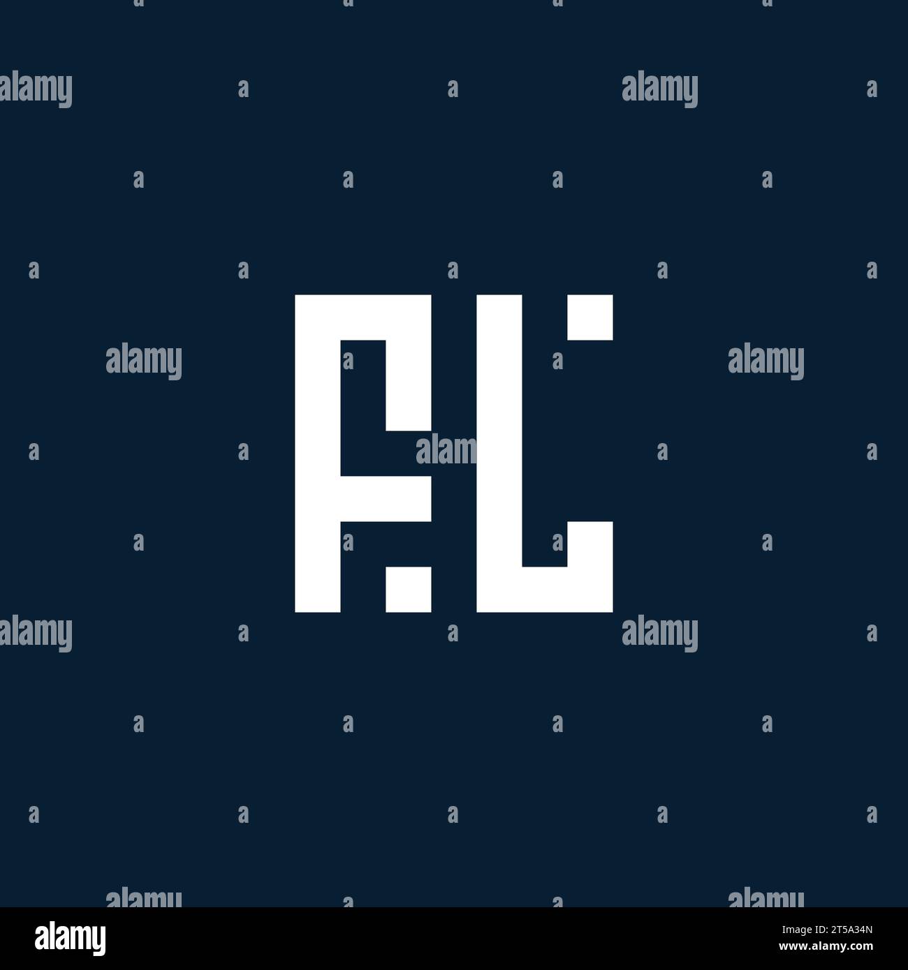 FL initial monogram logo with geometric style design ideas Stock Vector ...