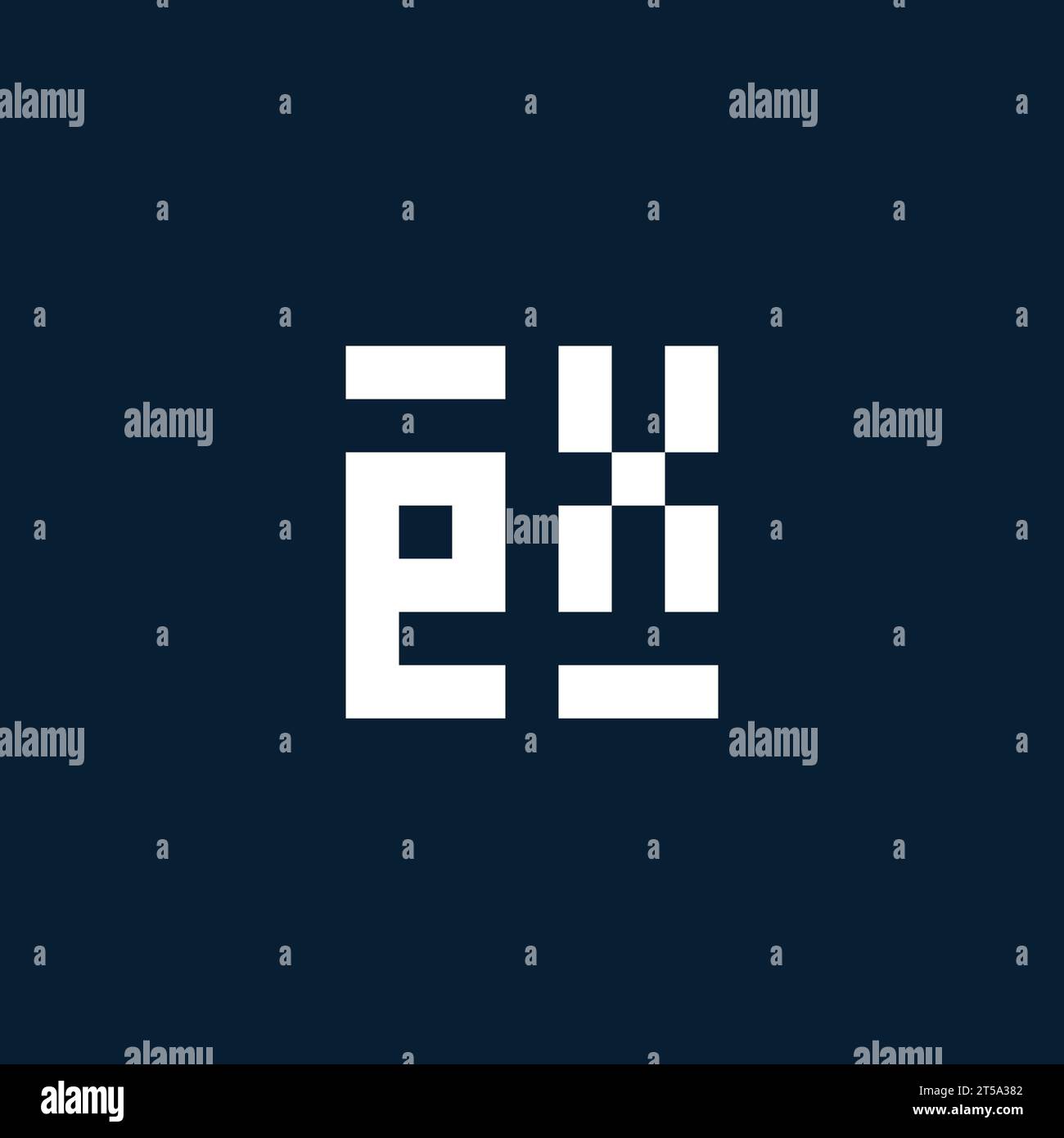 EX initial monogram logo with geometric style design ideas Stock Vector ...