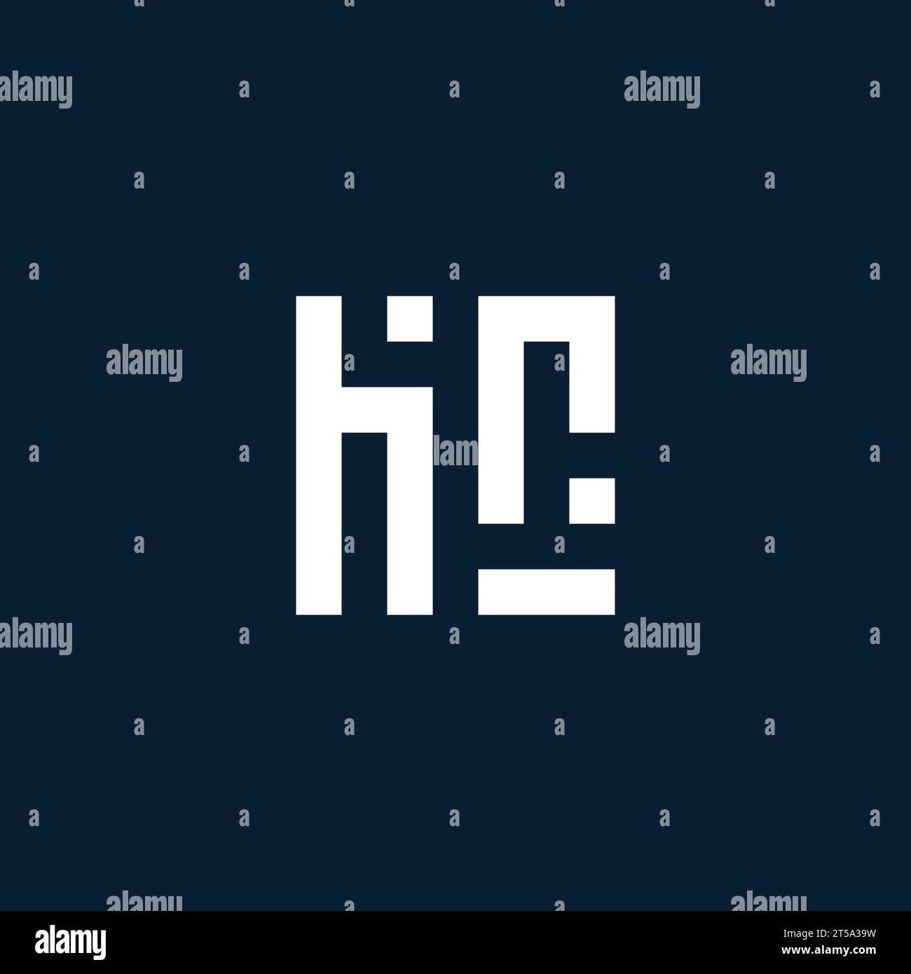 HR initial monogram logo with geometric style design ideas Stock Vector ...