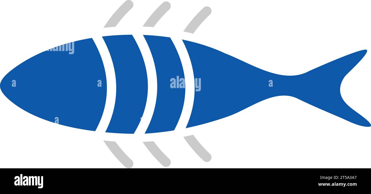 blue fish logo. vector. menu Stock Vector Image & Art - Alamy