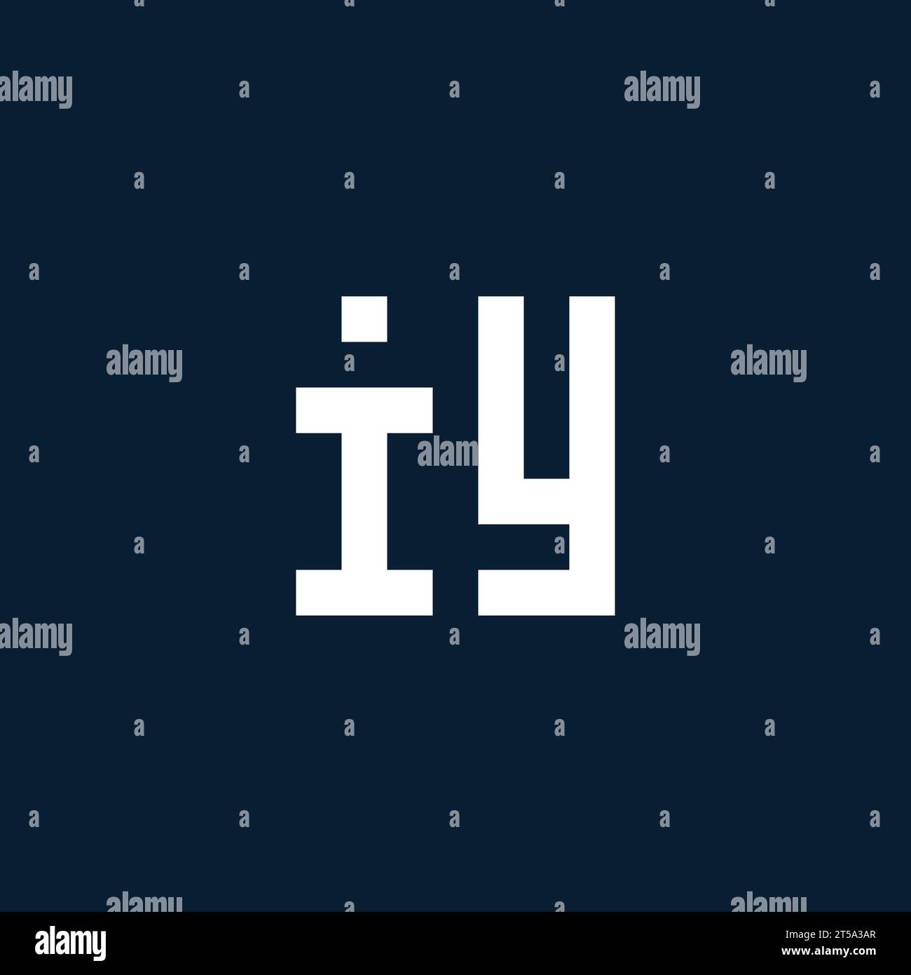 IY initial monogram logo with geometric style design ideas Stock Vector ...