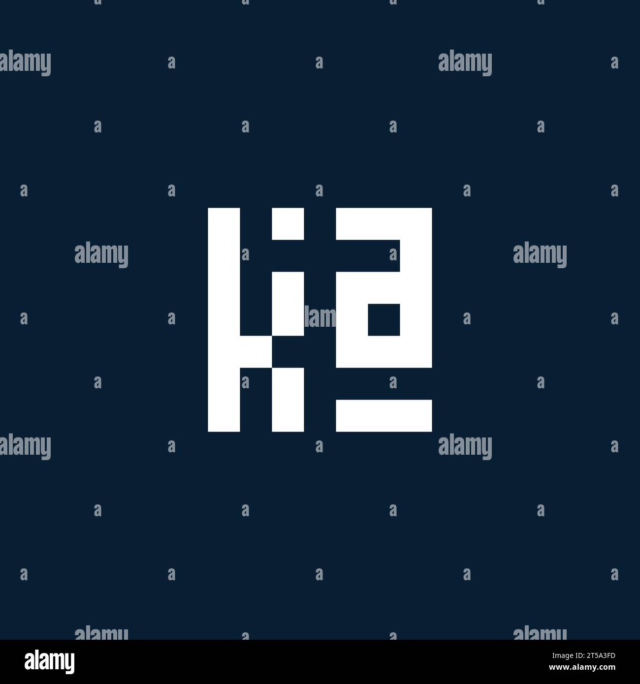 KA initial monogram logo with geometric style design ideas Stock Vector ...