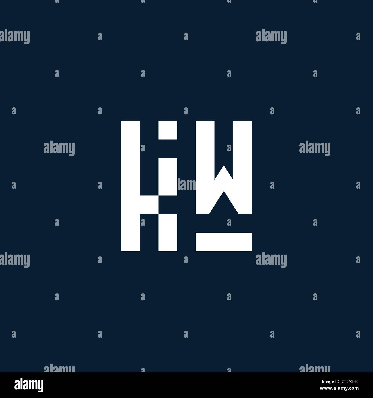 KW initial monogram logo with geometric style design ideas Stock Vector ...