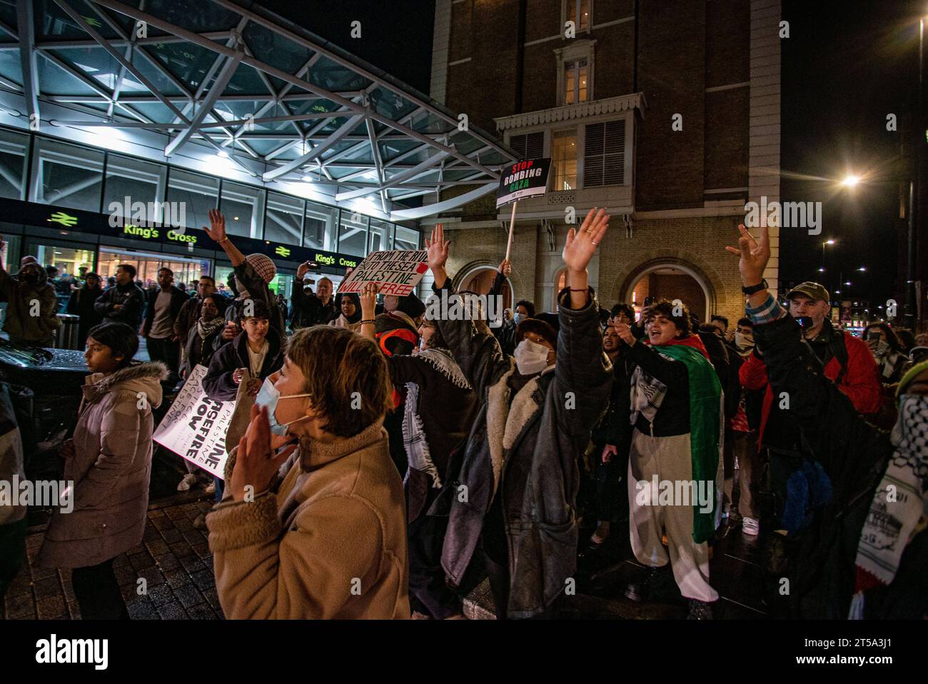 London, United Kingdom - November 3rd 2023: Pro-Palestine sit-in ...