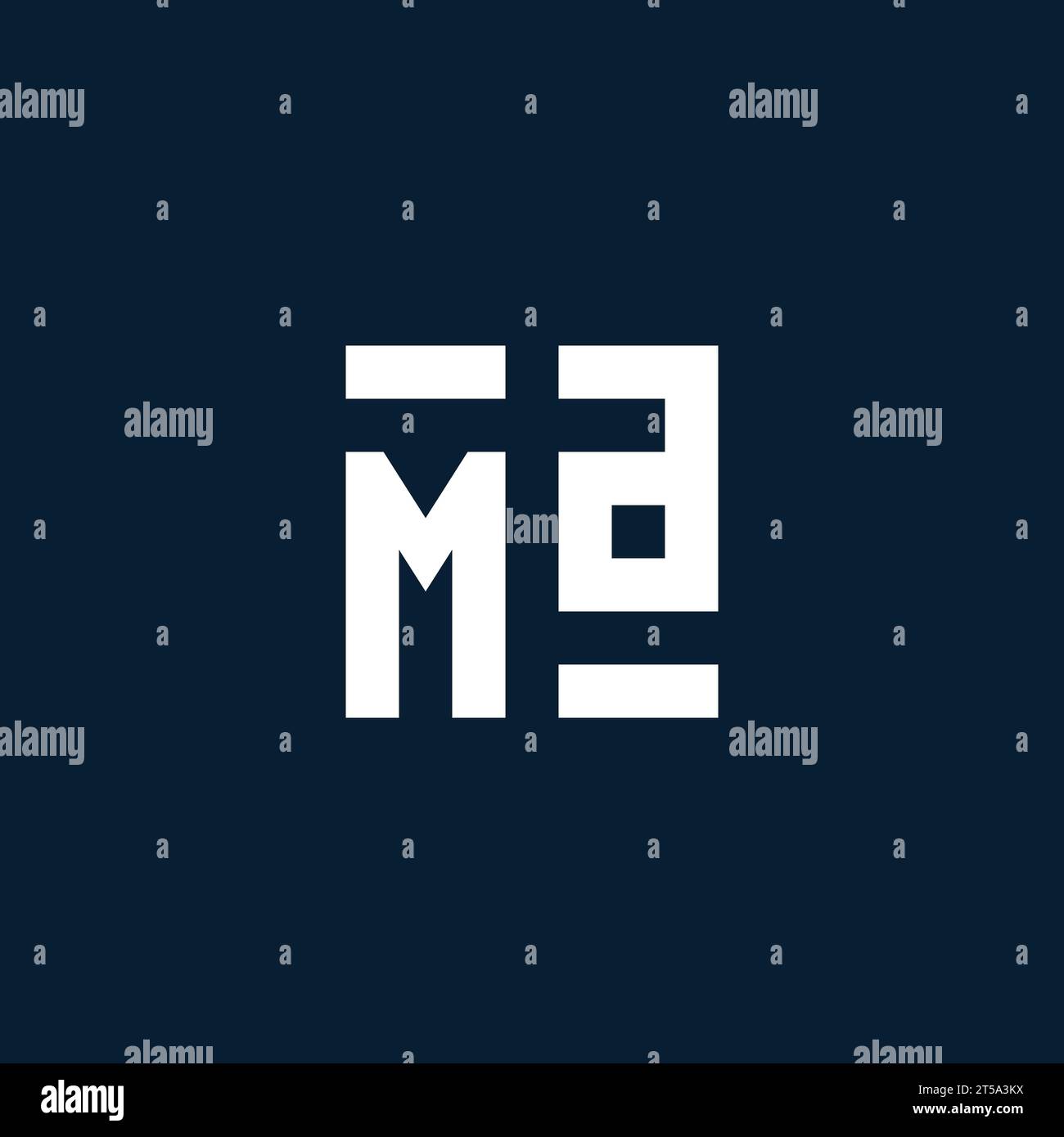 MA initial monogram logo with geometric style design ideas Stock Vector ...