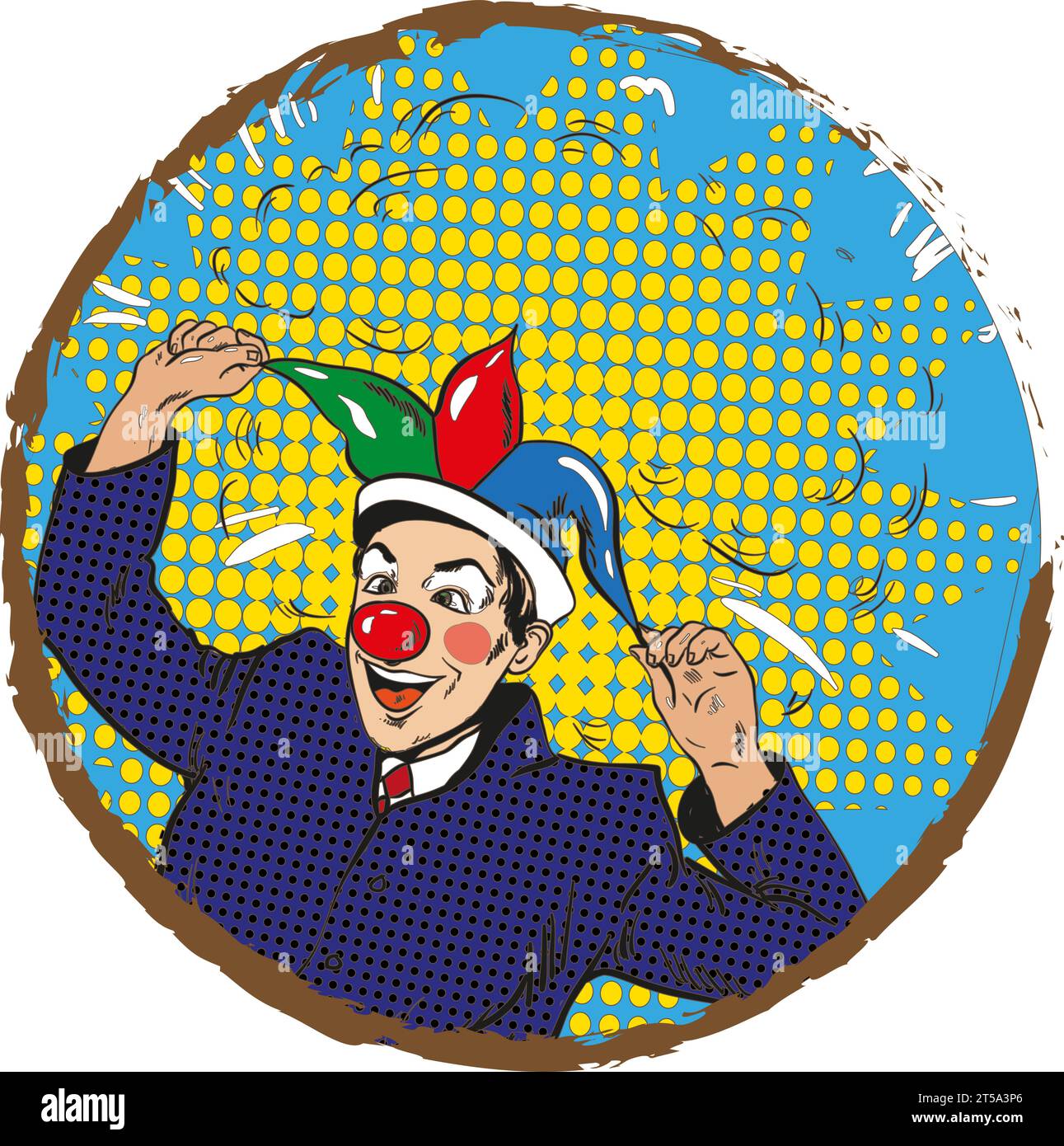 Clown businessman money in hand hi-res stock photography and images - Alamy