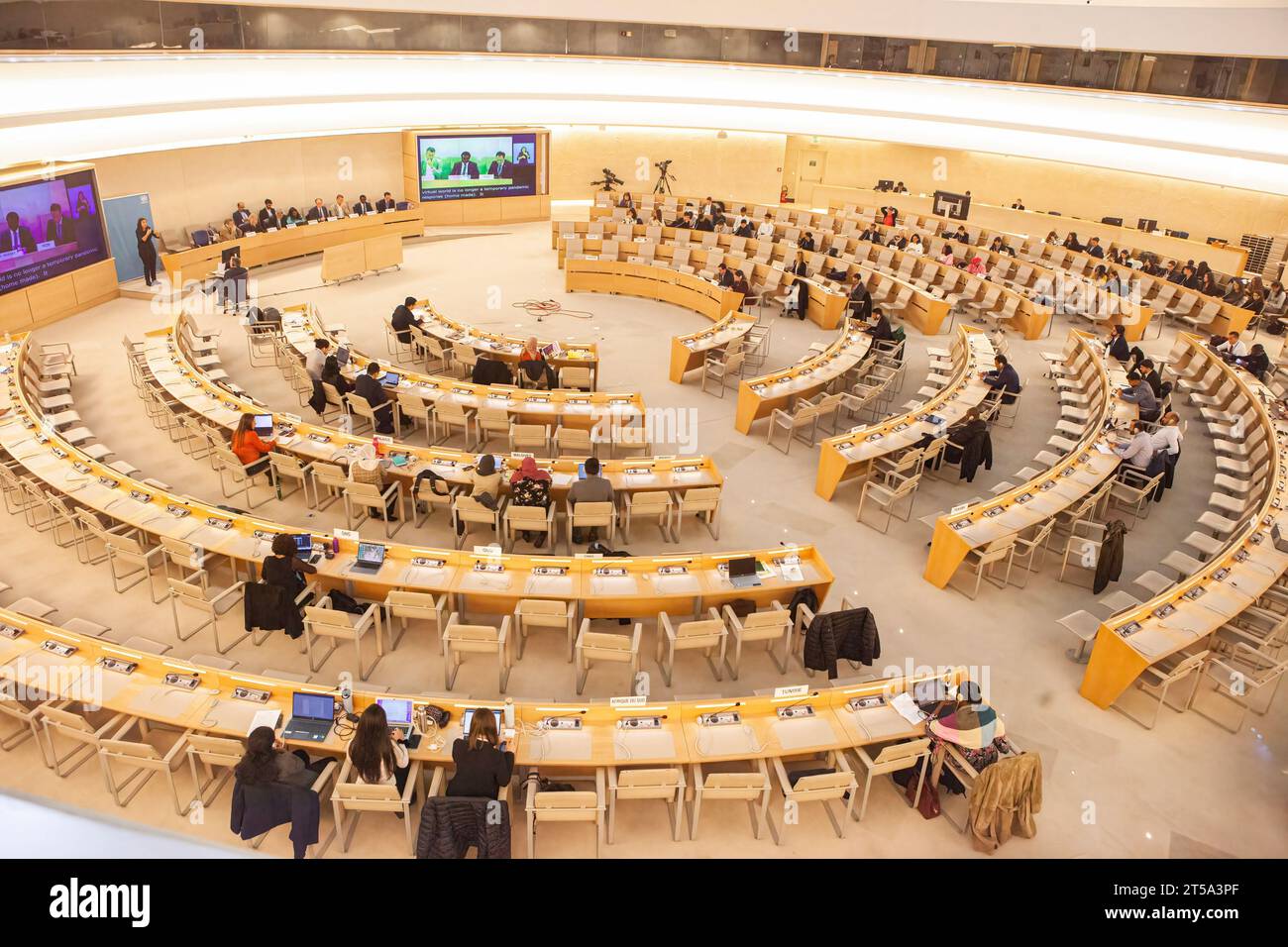 United nations council empty hi-res stock photography and images - Alamy