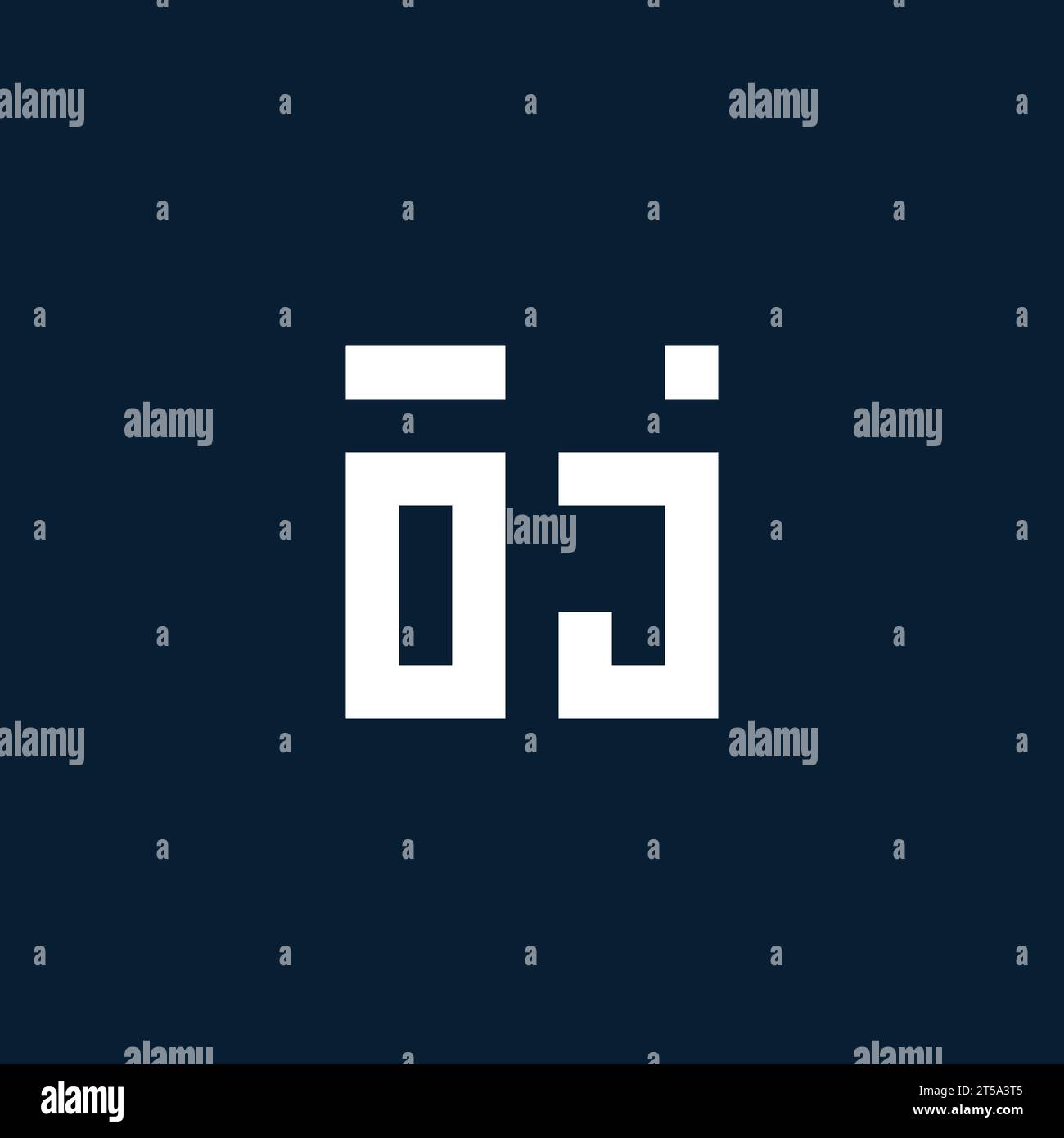 OJ initial monogram logo with geometric style design ideas Stock Vector ...