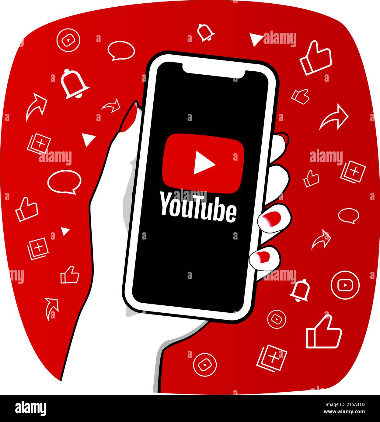 Youtube logo Stock Vector Images - Alamy