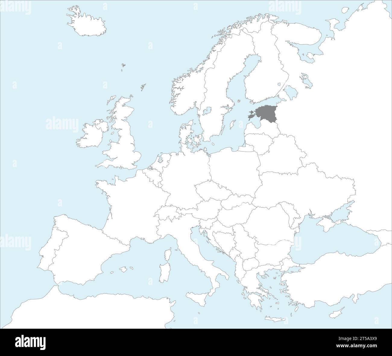 Location map of the REPUBLIC OF ESTONIA, EUROPE Stock Vector Image ...