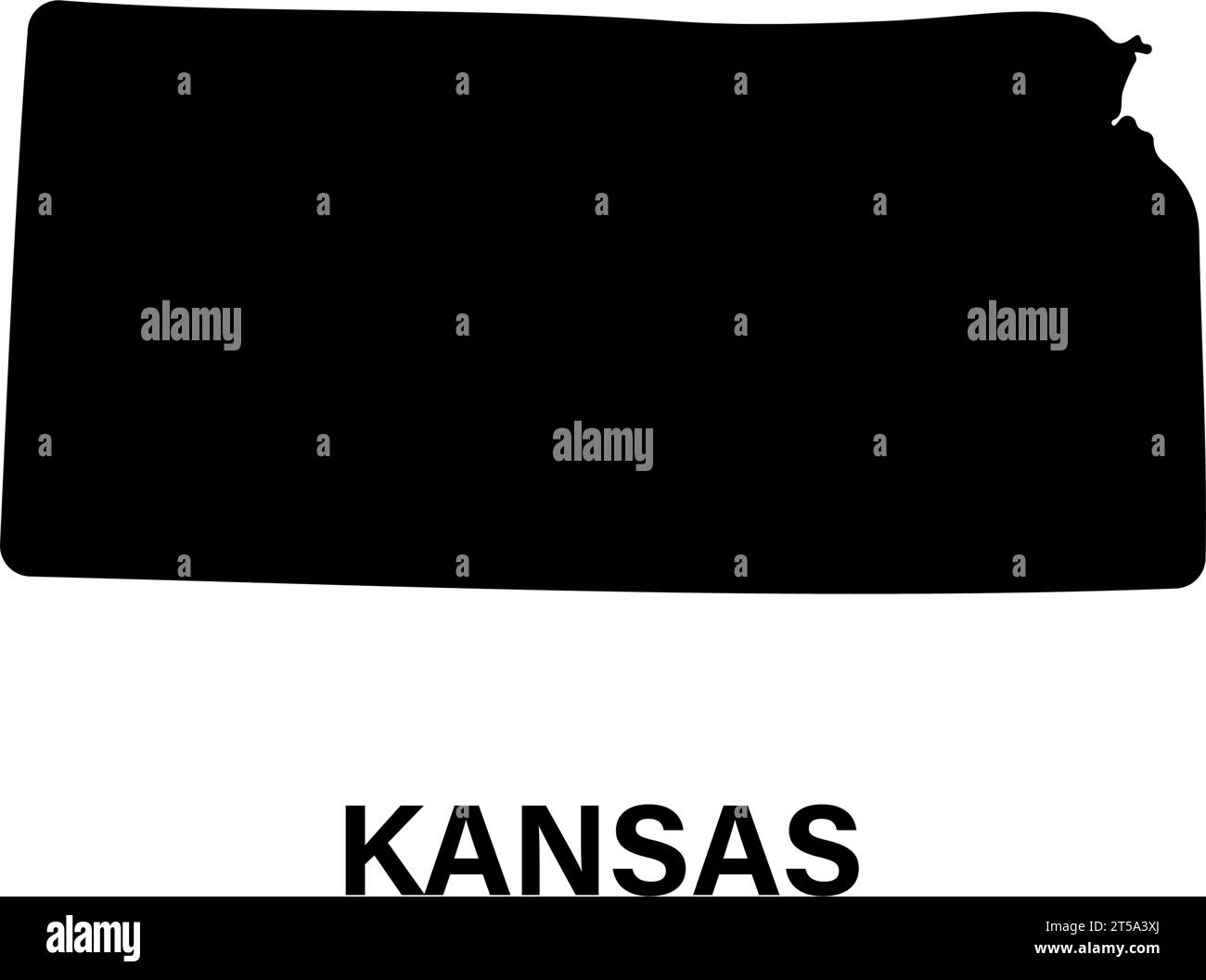 Map kansas Black and White Stock Photos & Images - Alamy