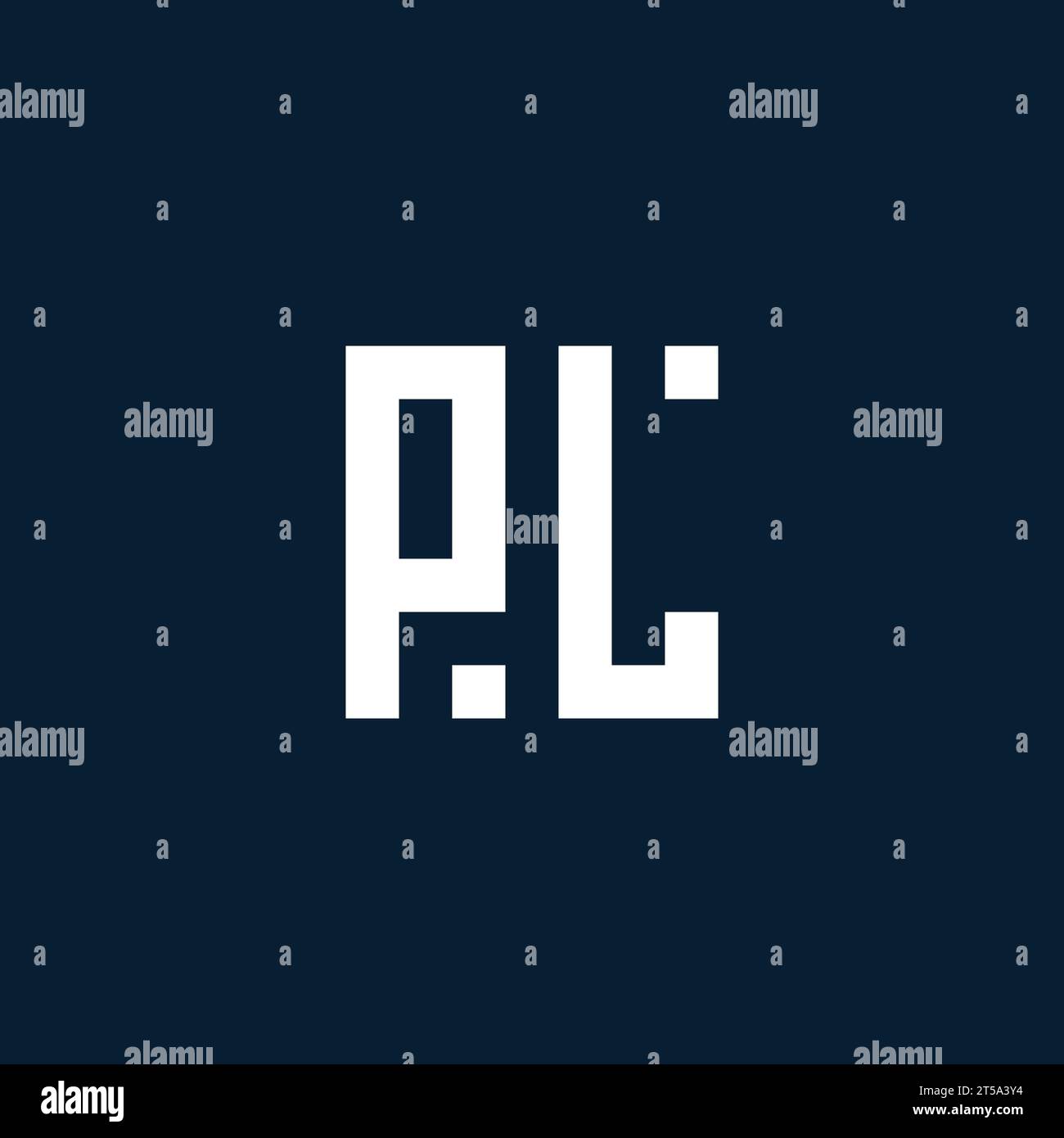 PL initial monogram logo with geometric style design ideas Stock Vector ...