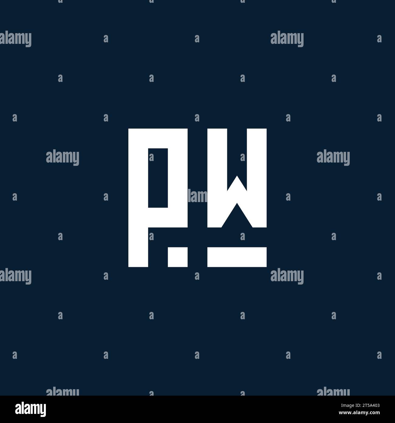PW initial monogram logo with geometric style design ideas Stock Vector ...