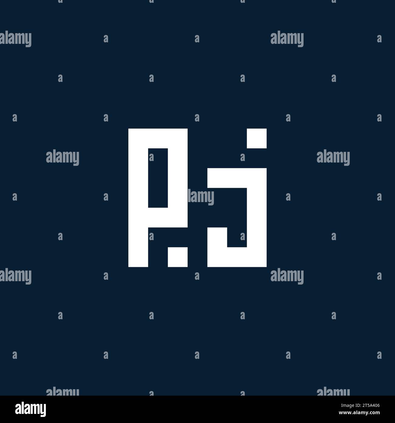 Pj minimal logo design hi-res stock photography and images - Alamy