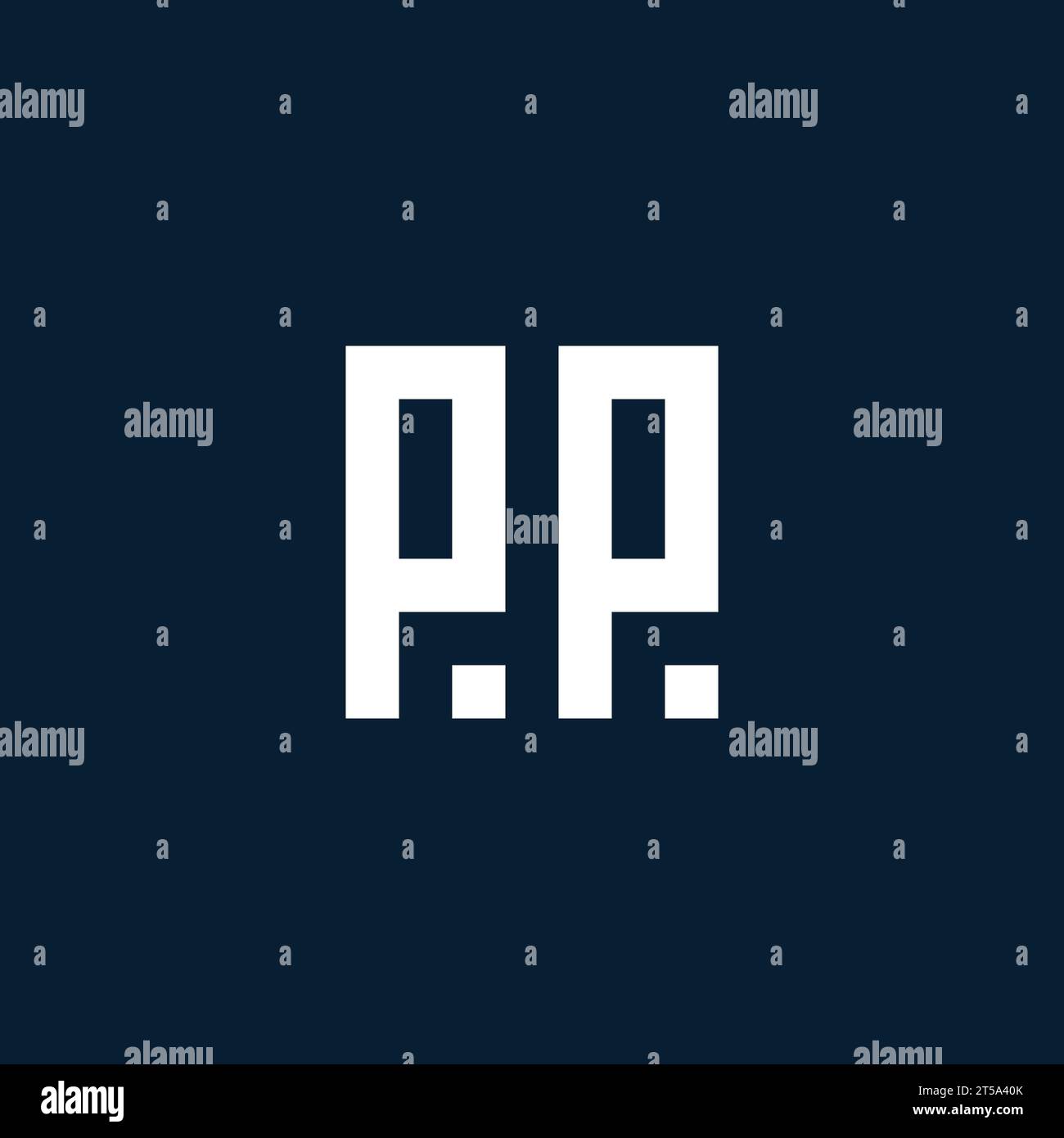 PP initial monogram logo with geometric style design ideas Stock Vector ...