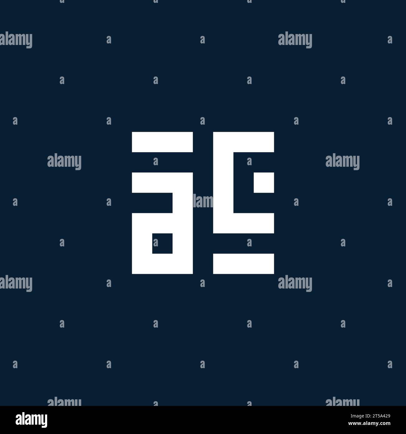 AC initial monogram logo with geometric style design ideas Stock Vector ...