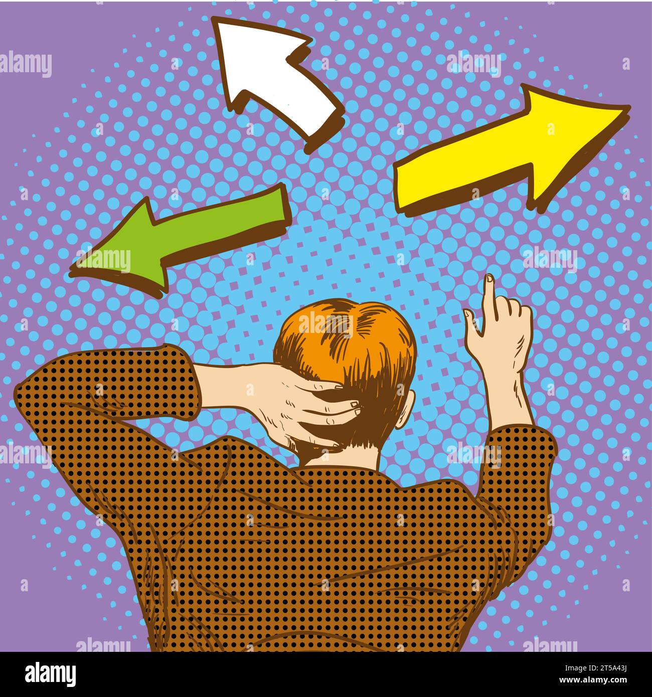 Choices concept arrows Stock Vector Images - Alamy