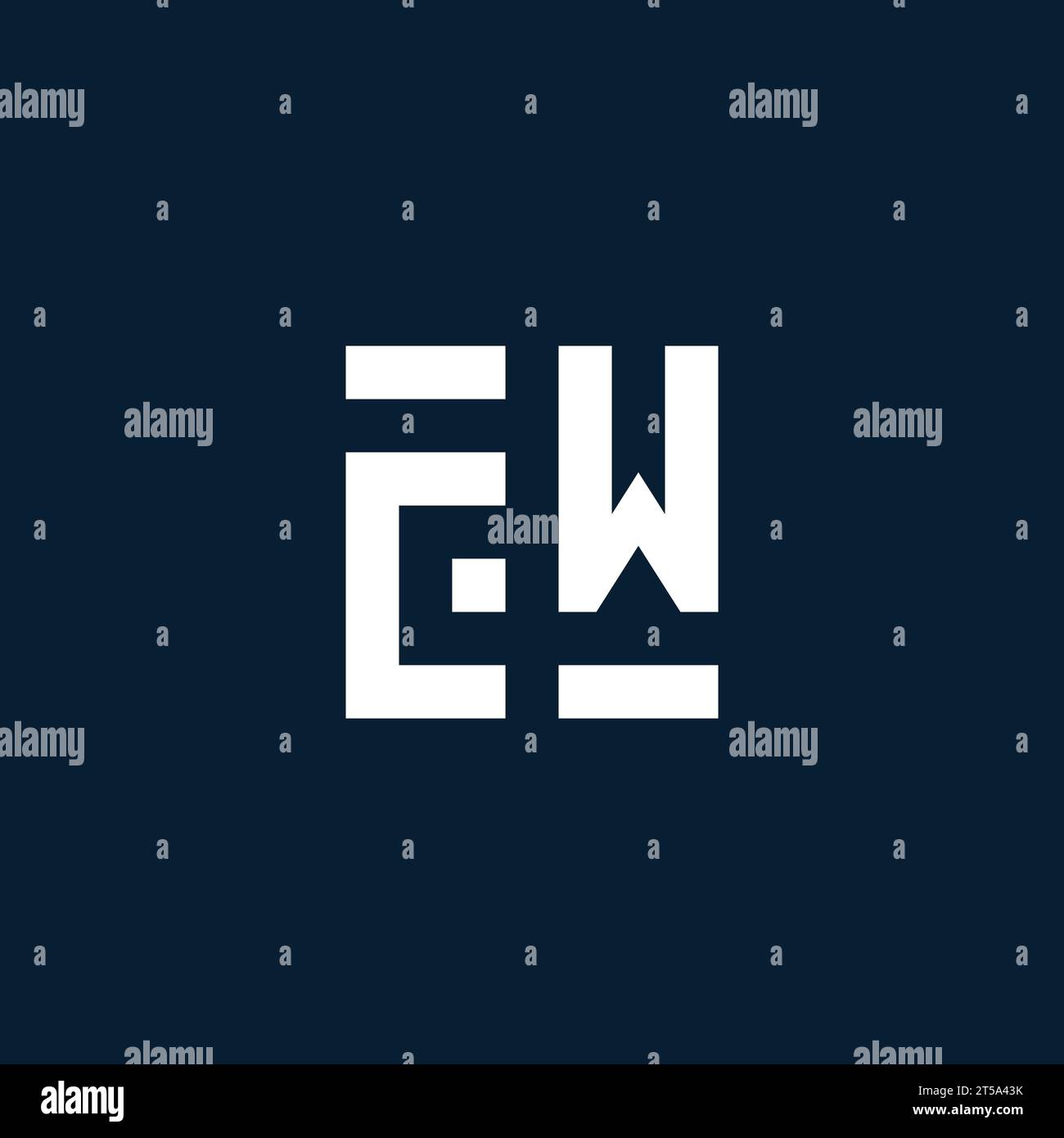 CW initial monogram logo with geometric style design ideas Stock Vector ...