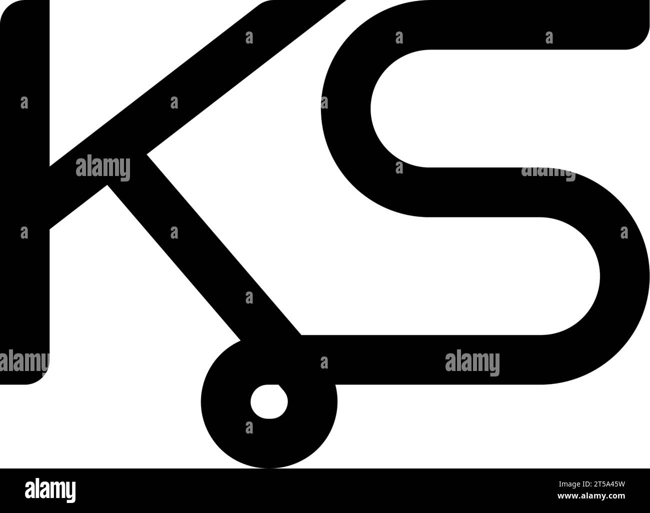 KS logo, KS Monogram, Initial KS Logo, Letter KS logo, Icon, Vector ...