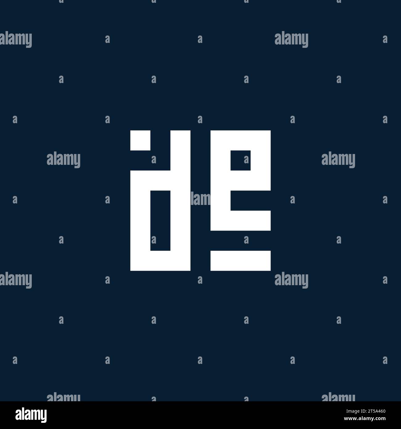 DE initial monogram logo with geometric style design ideas Stock Vector ...