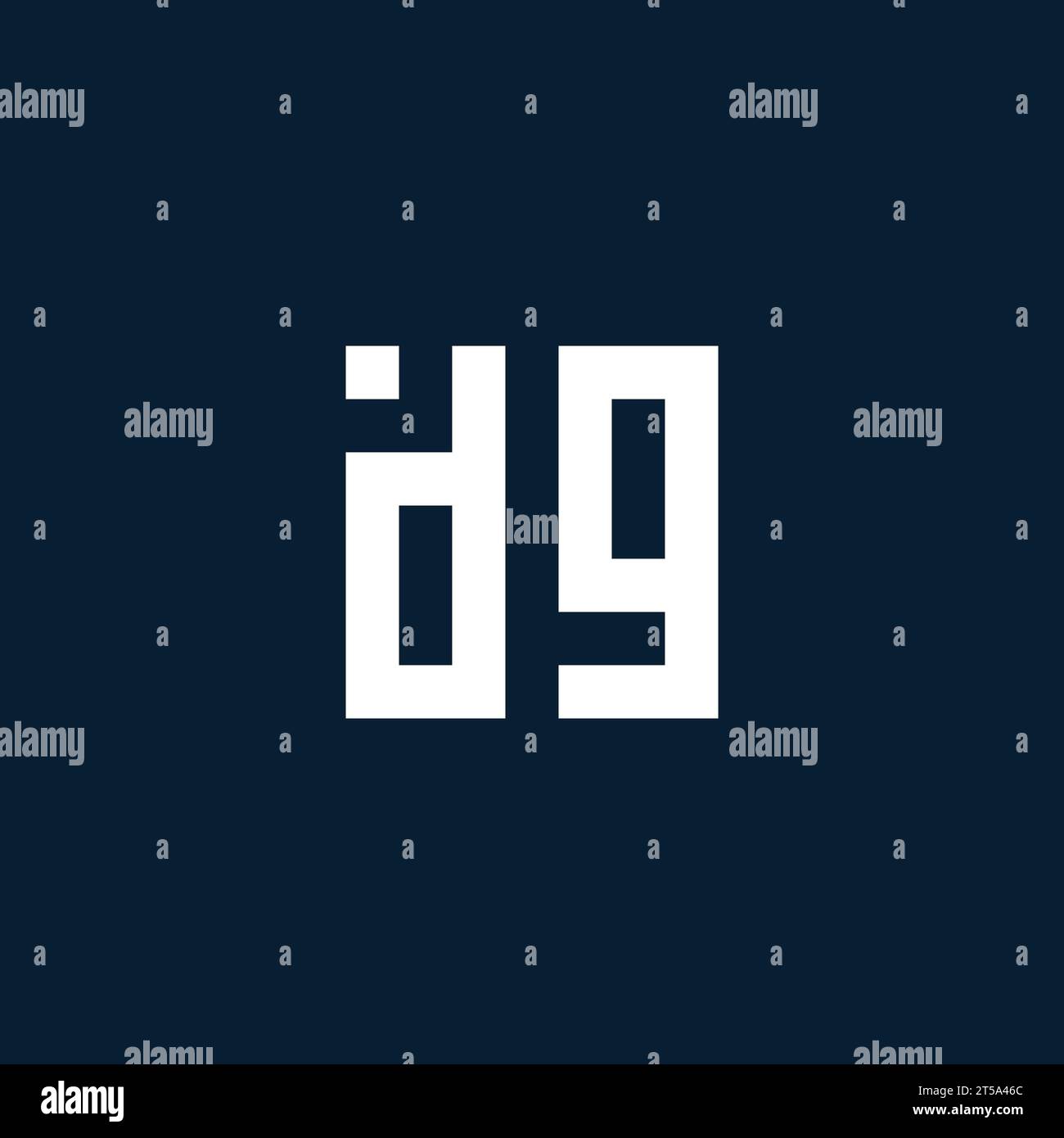 DG initial monogram logo with geometric style design ideas Stock Vector ...