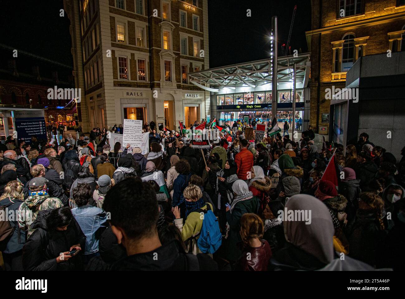 London, United Kingdom - November 3rd 2023: Pro-Palestine sit-in ...