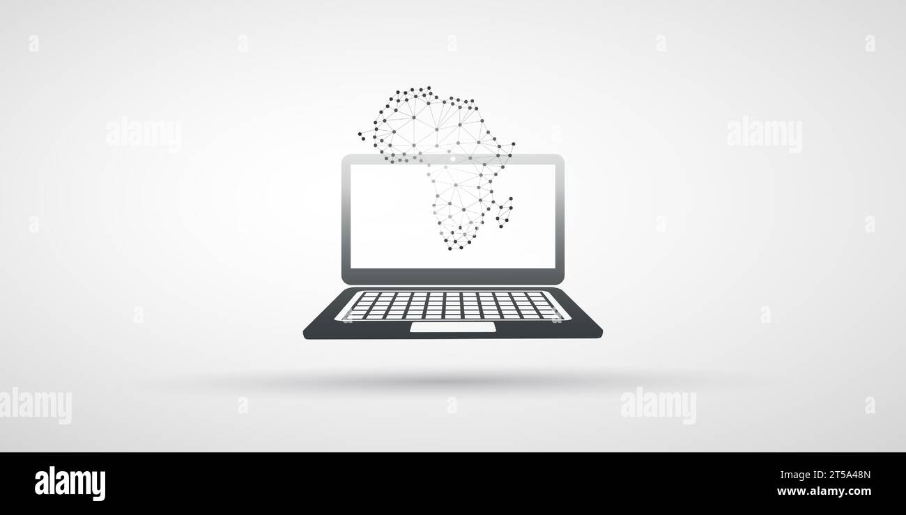 African map mesh hi-res stock photography and images - Alamy