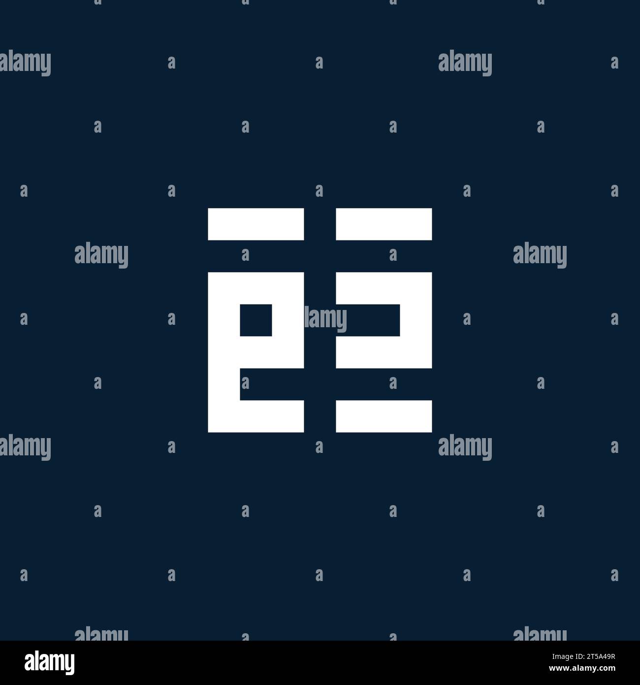 ES initial monogram logo with geometric style design ideas Stock Vector ...