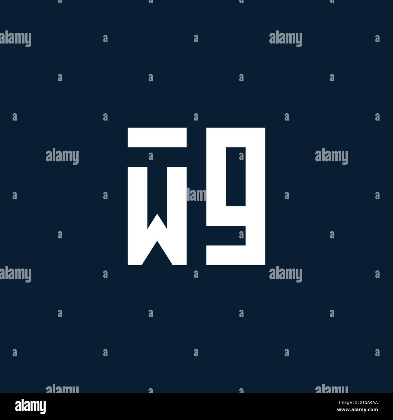 WG initial monogram logo with geometric style design ideas Stock Vector ...