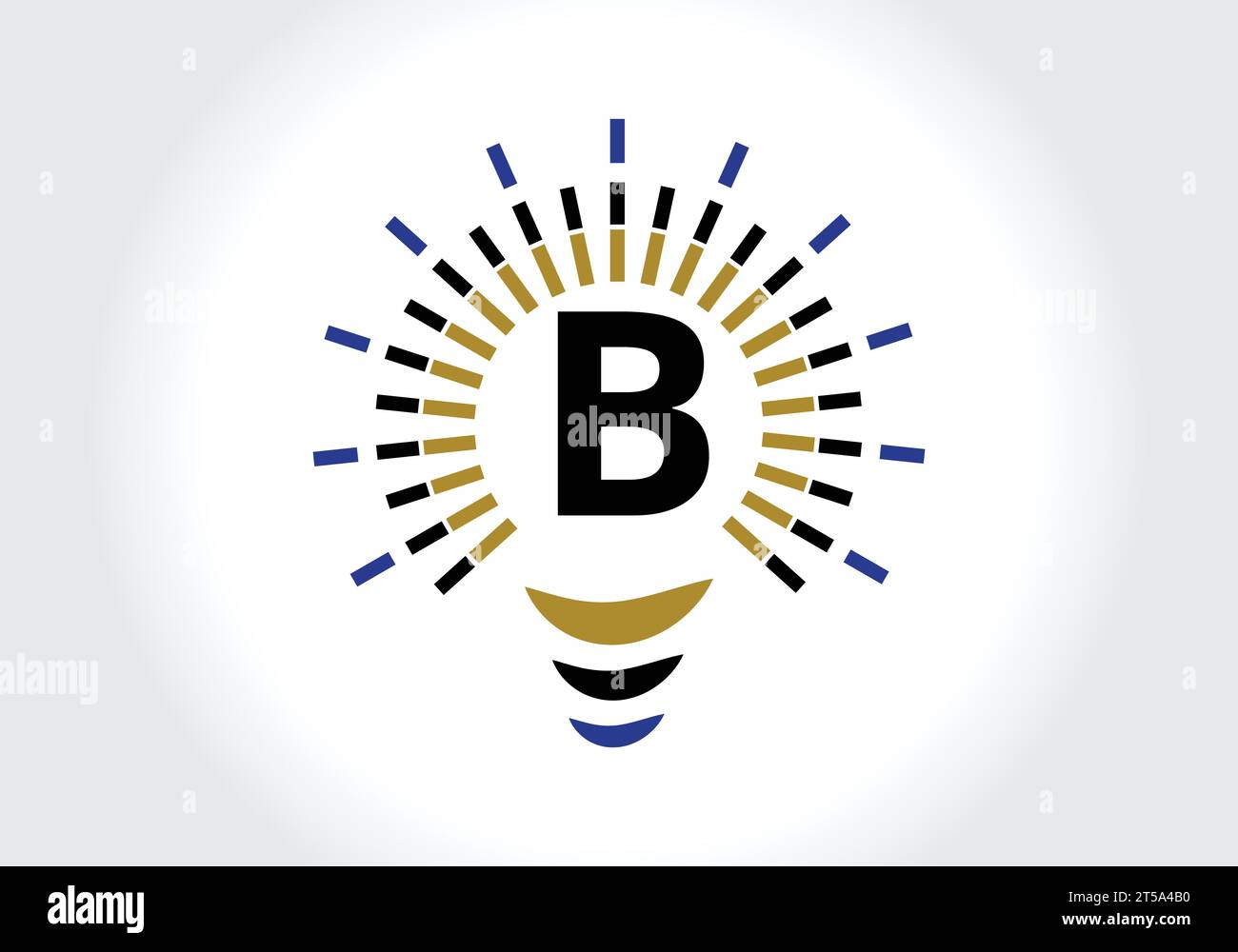 Letter B Electric Bulb Logo Design Vector Template. Light Bulb with ...