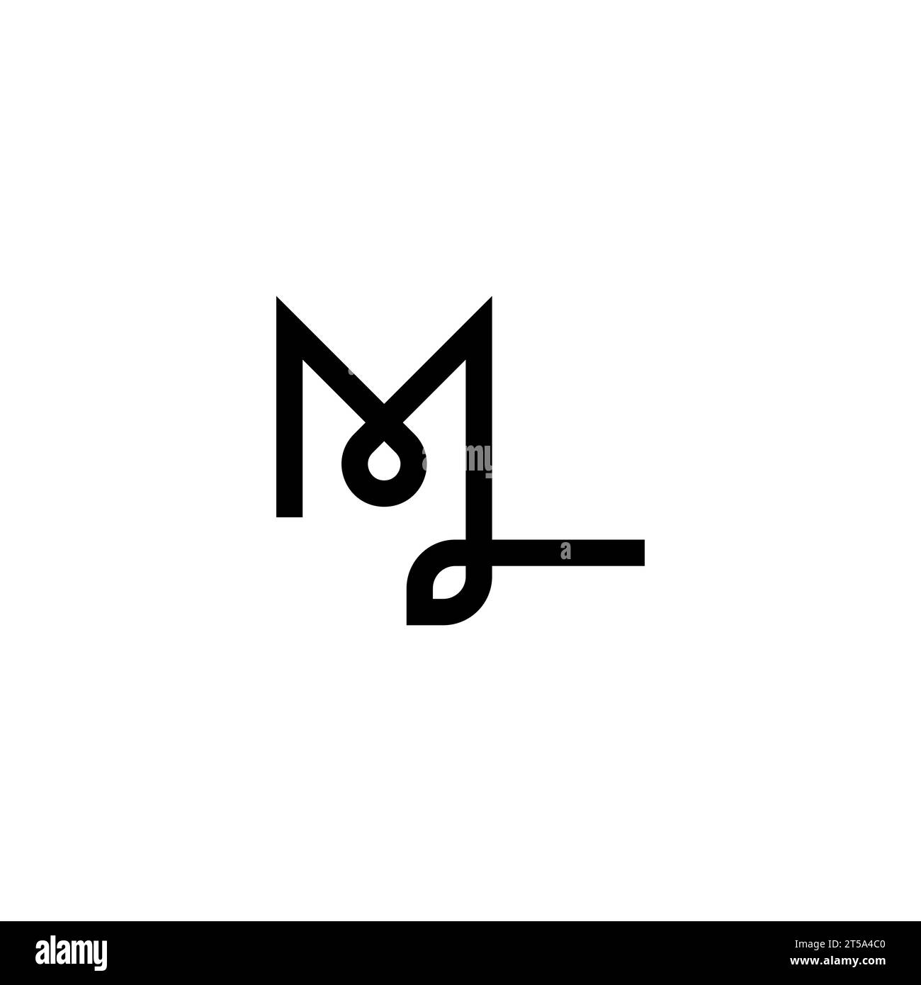 ML logo, ML Monogram, Initial ML Logo, Letter ML logo, Icon, Vector ...