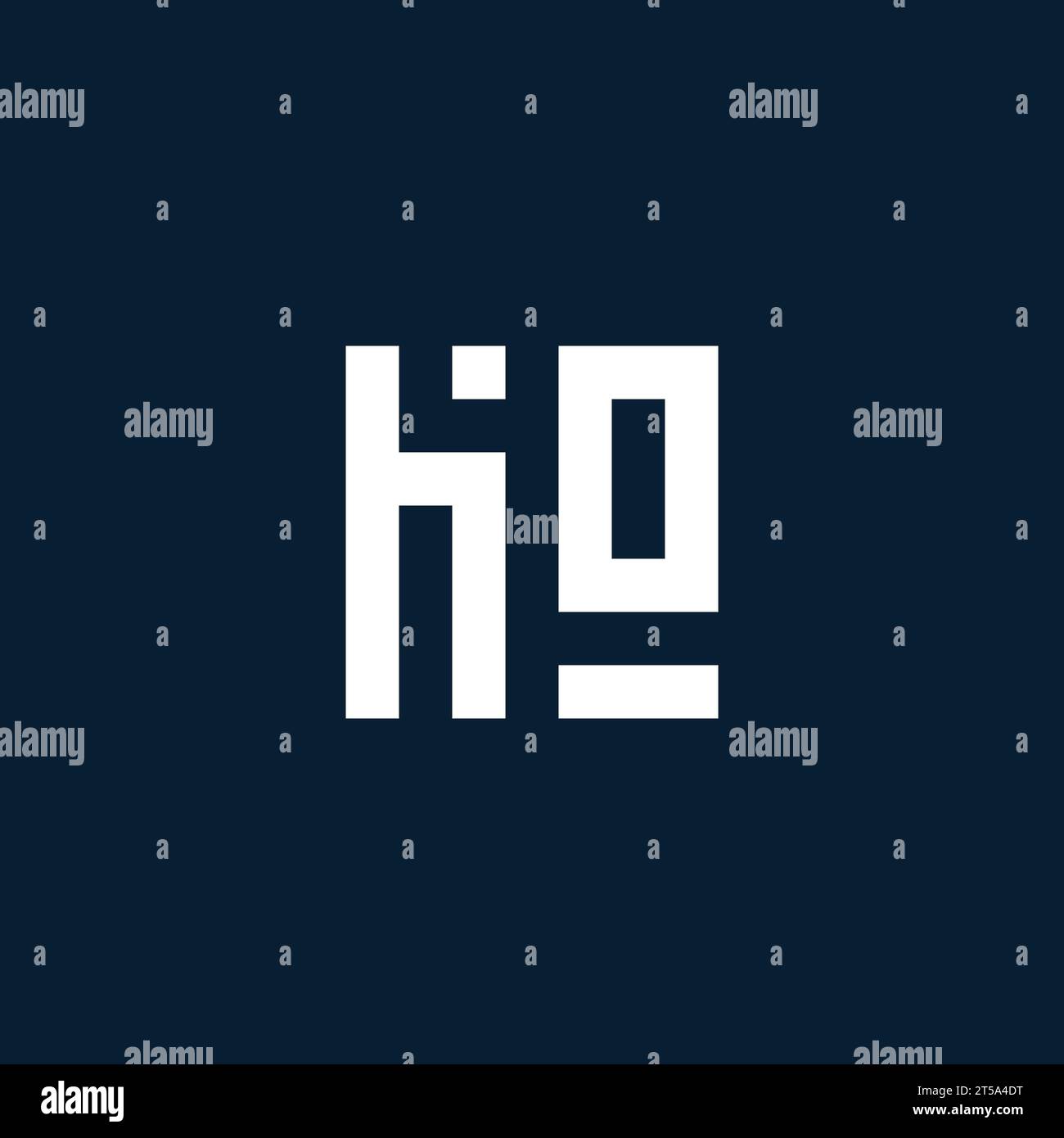 HO initial monogram logo with geometric style design ideas Stock Vector ...