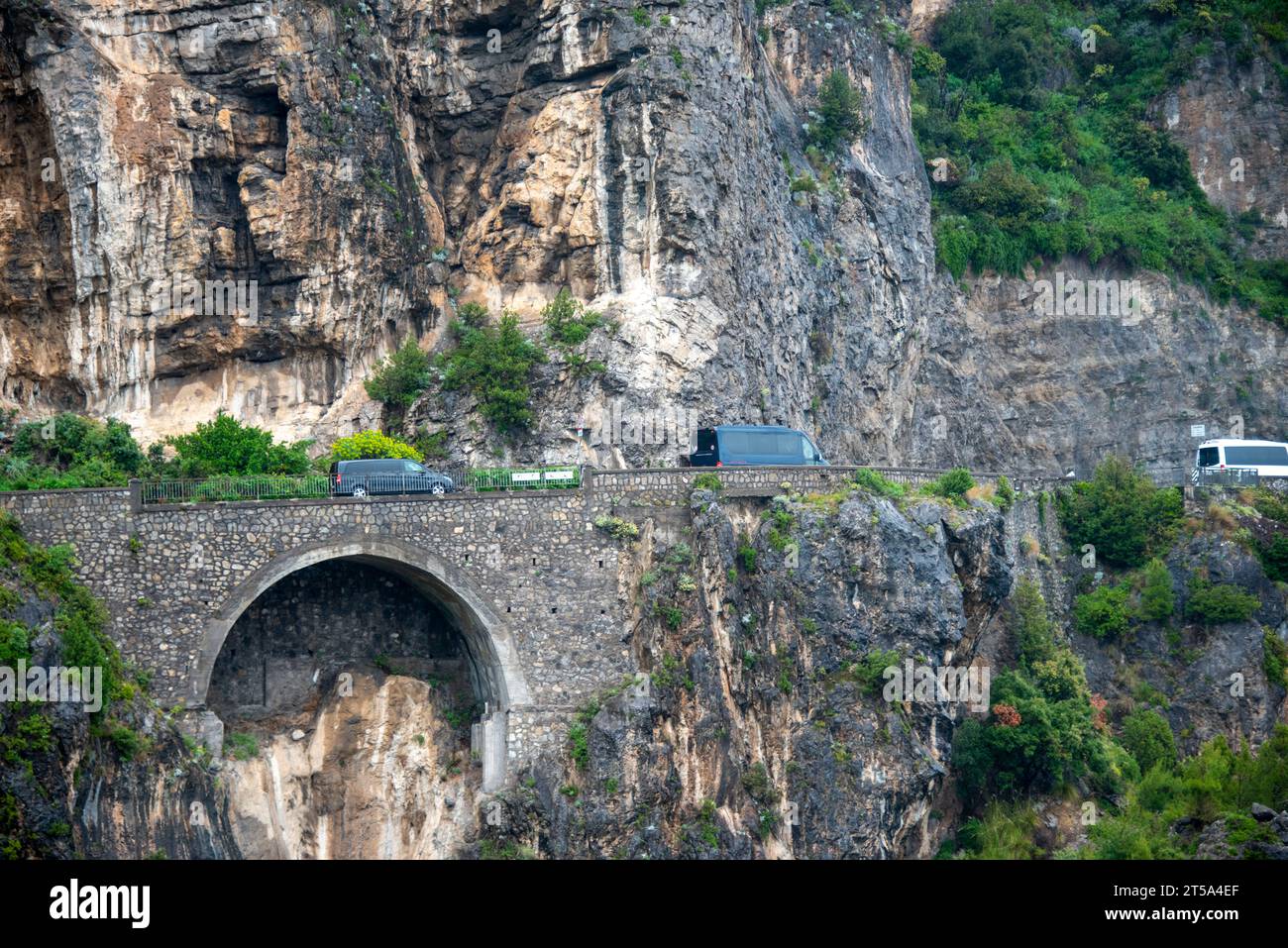 Amalfi coast road car hi-res stock photography and images - Alamy