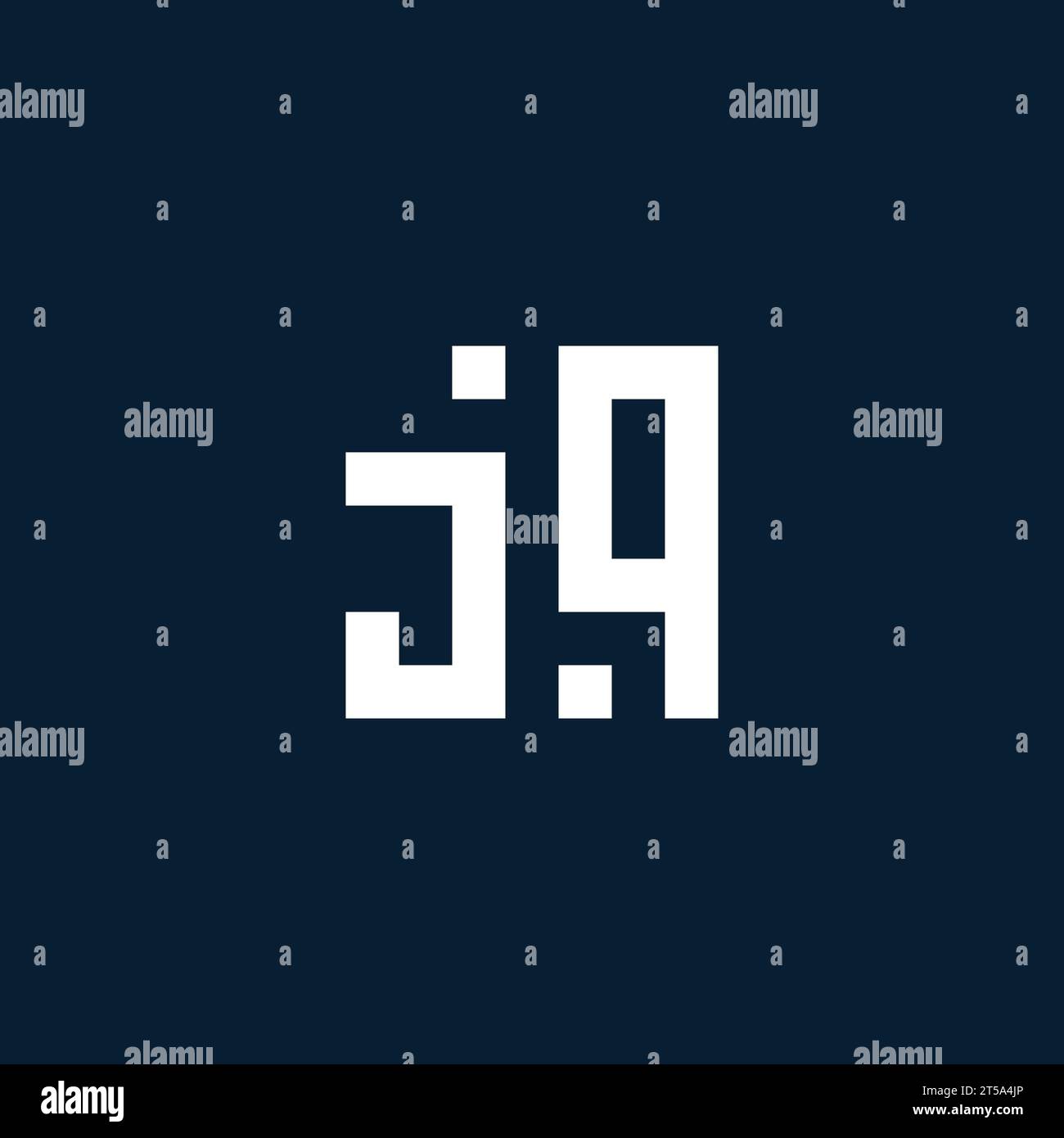 JQ initial monogram logo with geometric style design ideas Stock Vector ...