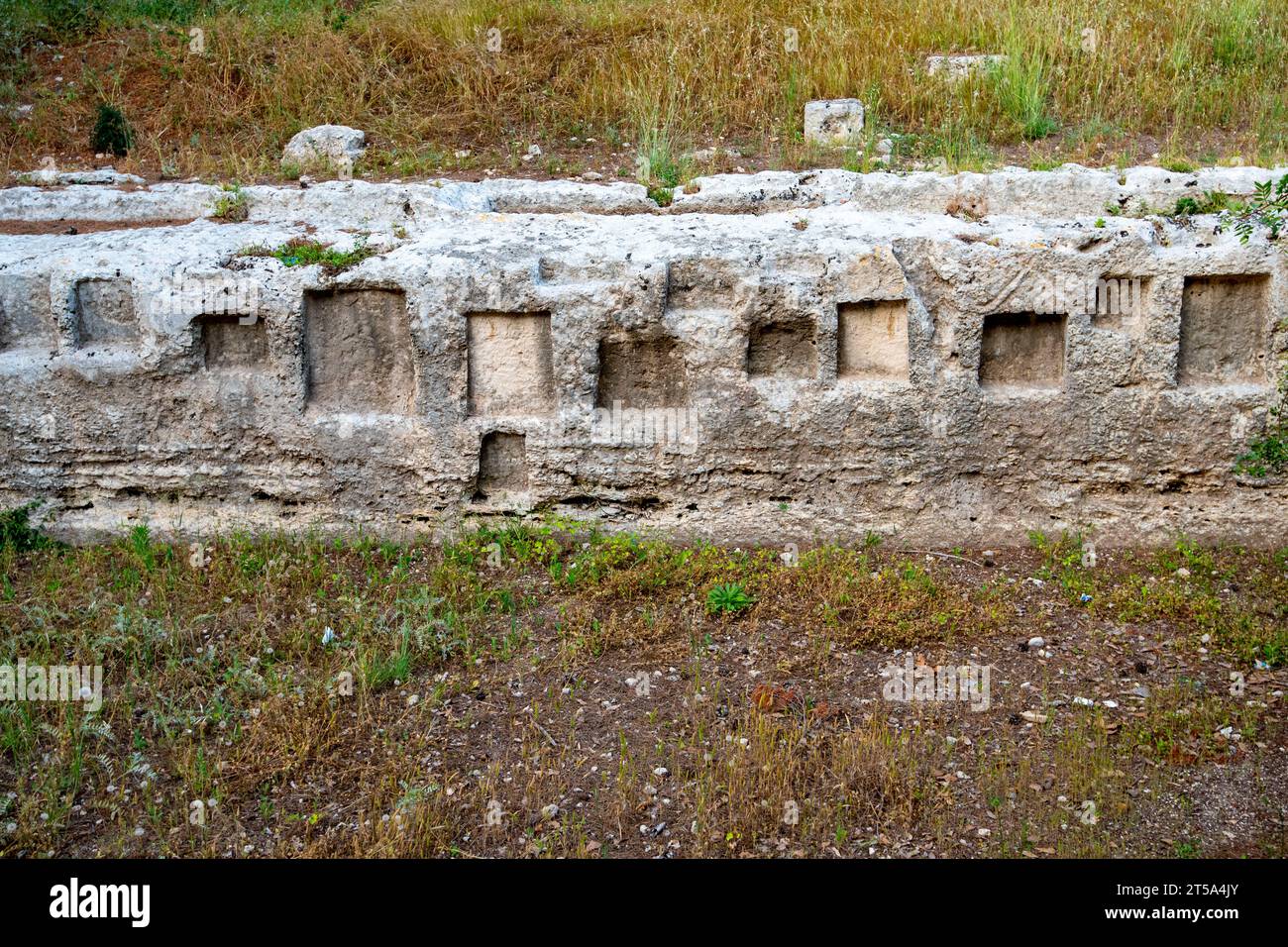 Roman Amphitheater in Neapolis Archaeological Park - Siracusa - Italy ...