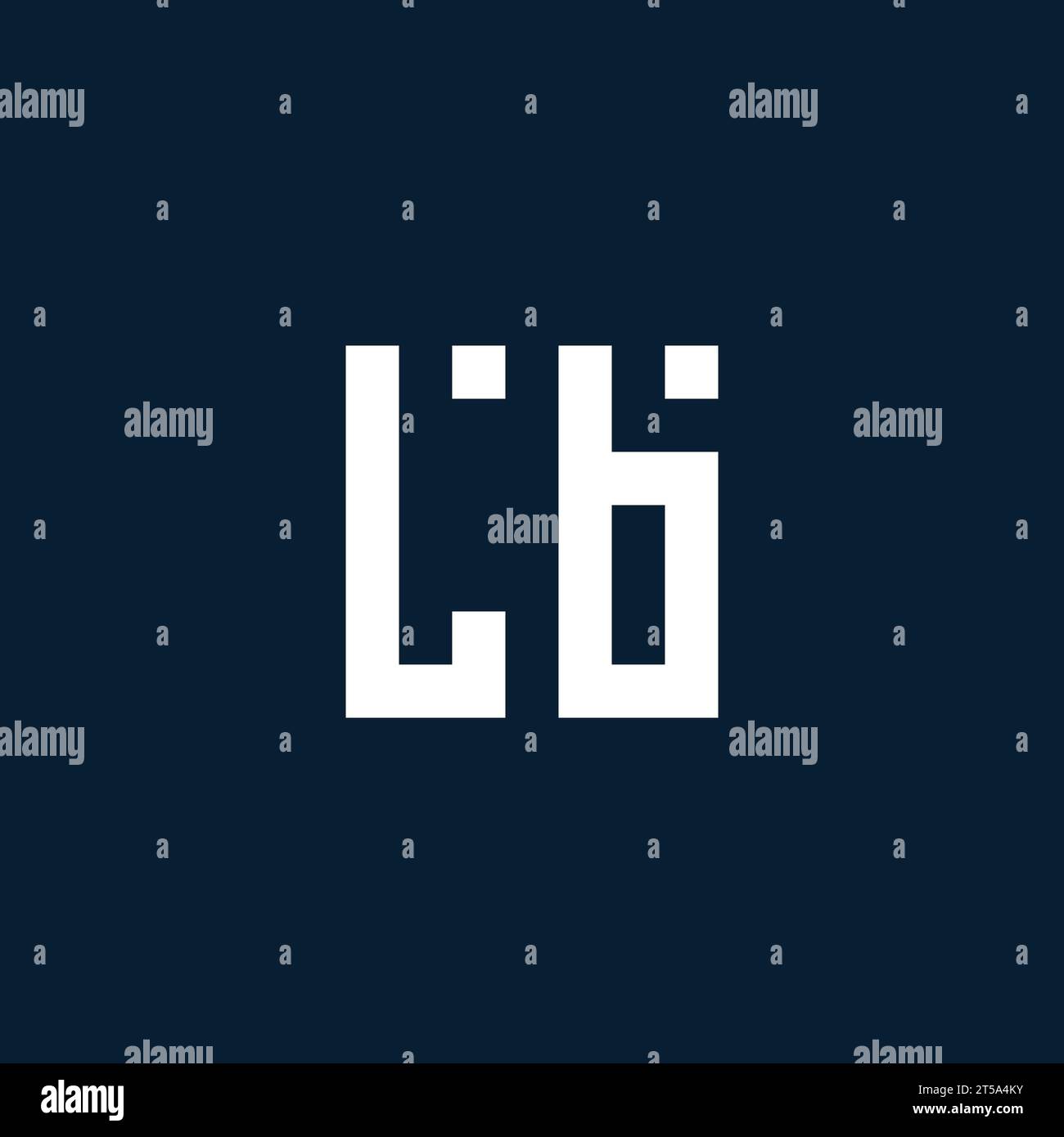 LB initial monogram logo with geometric style design ideas Stock Vector ...