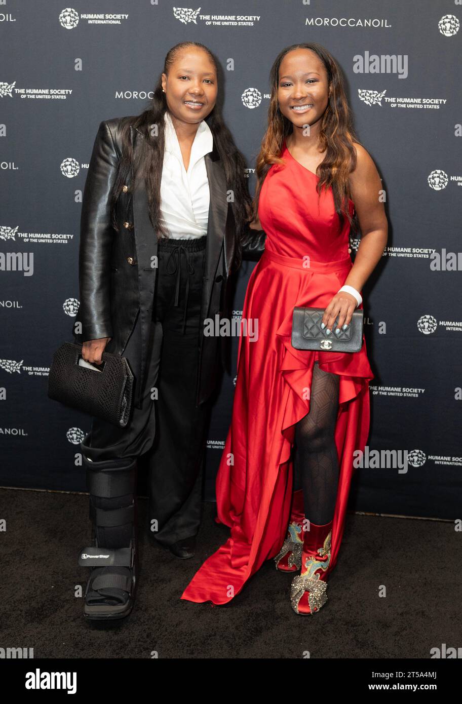 New York, USA. 03rd Nov, 2023. Jilvonia Littles and Donshea Hopkins ...