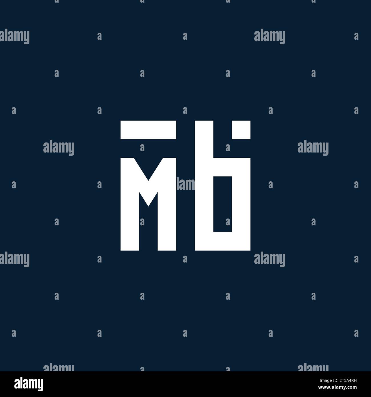 MB initial monogram logo with geometric style design ideas Stock Vector ...