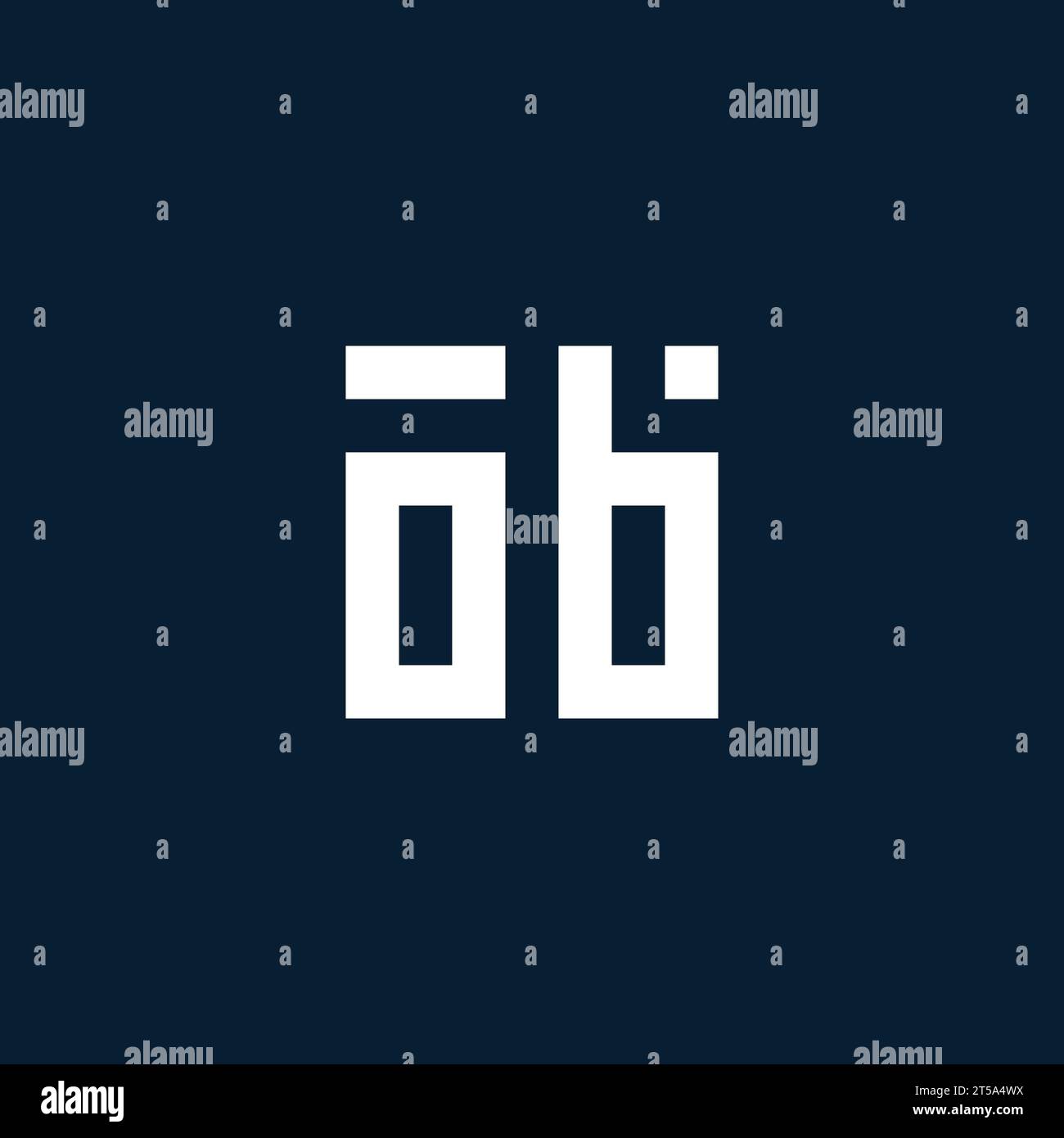 OB initial monogram logo with geometric style design ideas Stock Vector ...