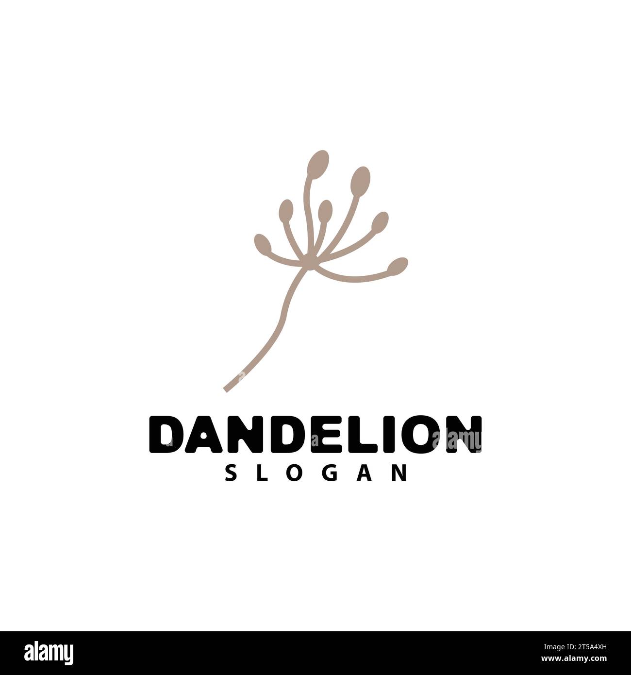 Dandelion Flower Vector, Flower Plant Illustration Icon, Dendelion Logo ...