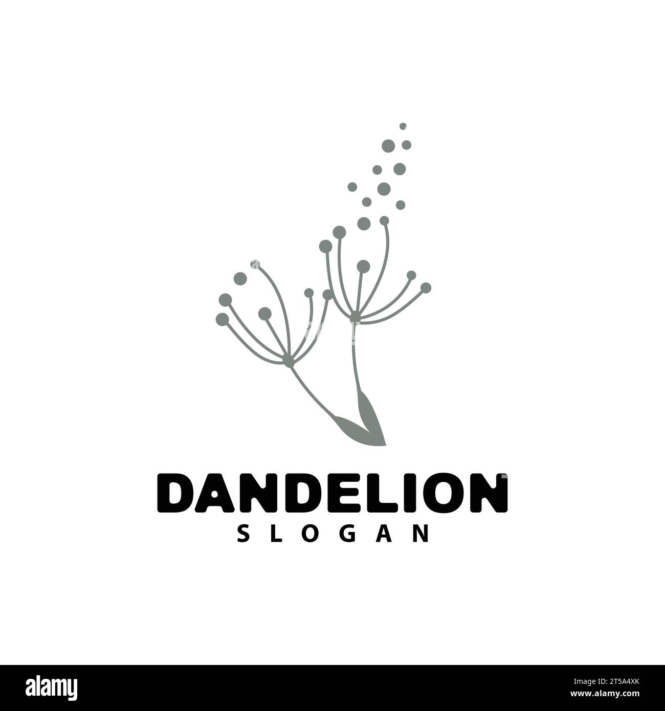 Dandelion Flower Vector, Flower Plant Illustration Icon, Dendelion Logo ...