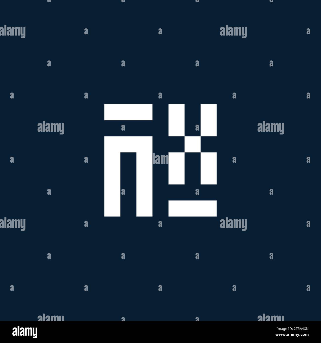 NX initial monogram logo with geometric style design ideas Stock Vector ...