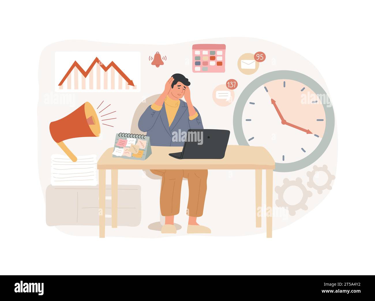 Chronic tension Stock Vector Images - Alamy